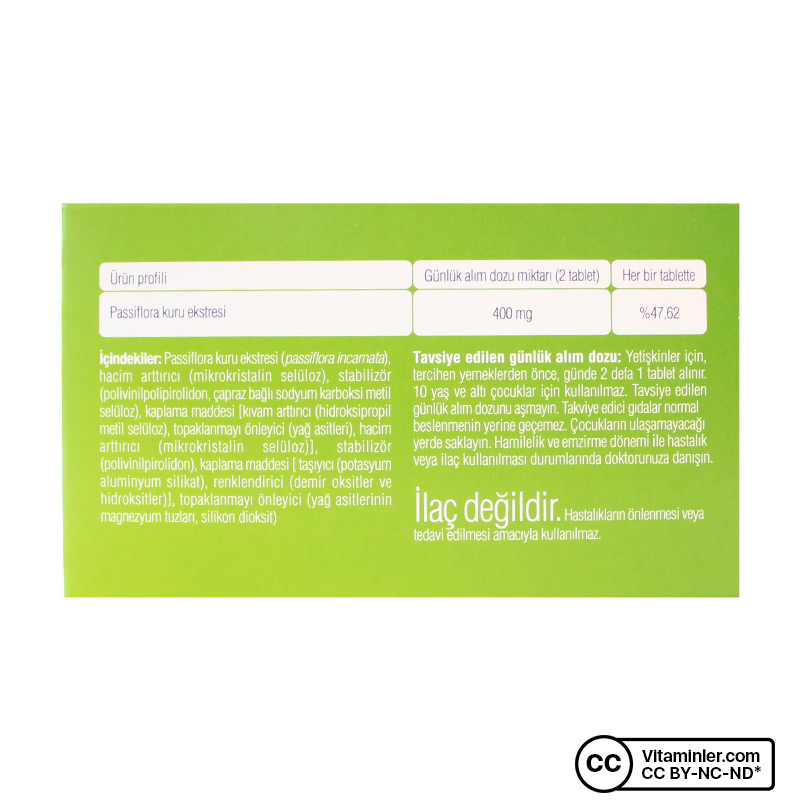 Alora Ultra Passiflora 30 Tablet | Vitaminler