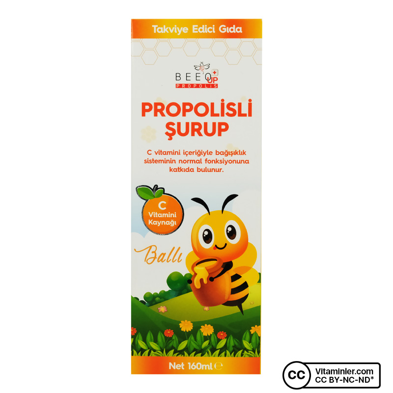 Bee'o UP Propolisli Şurup 160 mL | Vitaminler