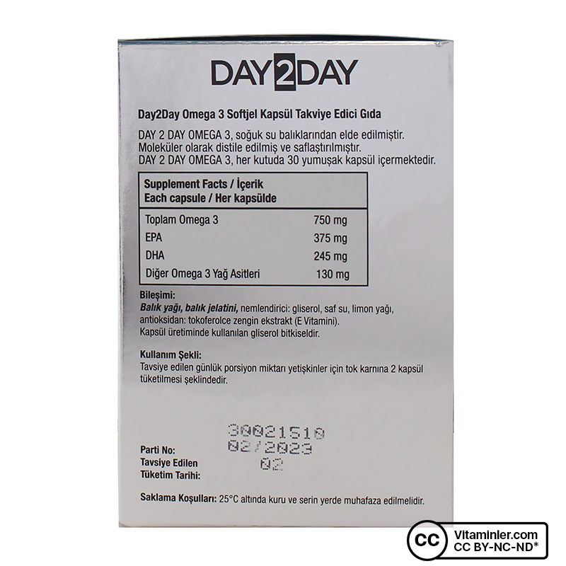 Day2Day Omega 3 1200 Mg 30 Kapsül | Vitaminler