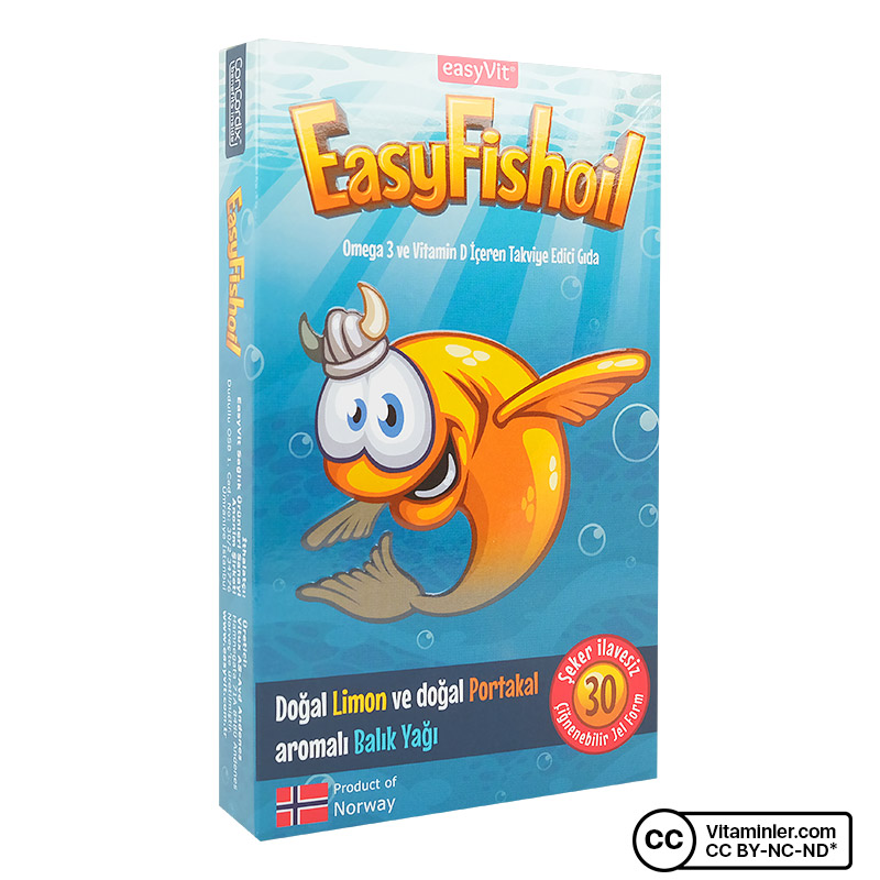 EasyVit EasyFishoil Omega 3 30 Çiğnenebilir Form | Vitaminler