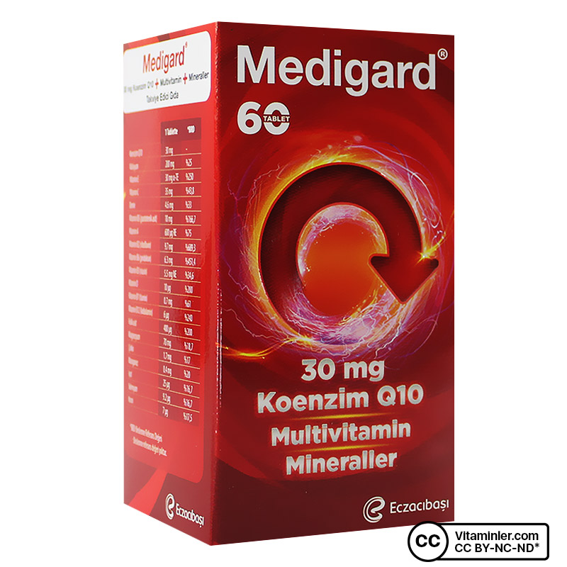Eczacıbaşı Medigard Vitamin Mineral Kompleks CoQ10 60 Tablet | Vitaminler