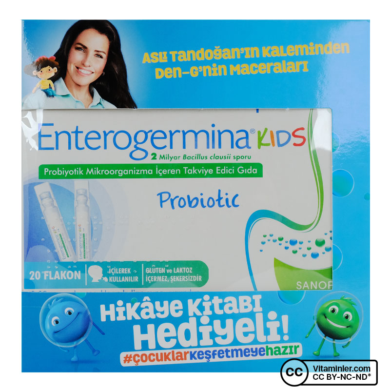 Enterogermina Kids 5 mL x 20 Flakon + Kitap Hediyeli | Vitaminler