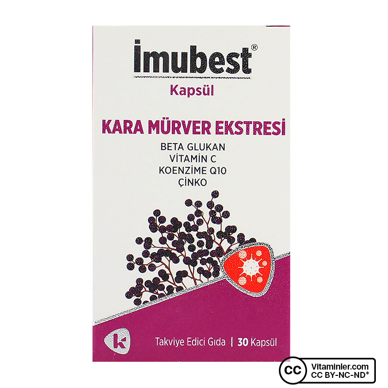 Imubest Kara Mürver 30 Kapsül | Vitaminler