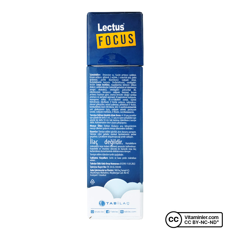 Lectus Focus Şurup 150 mL | Vitaminler