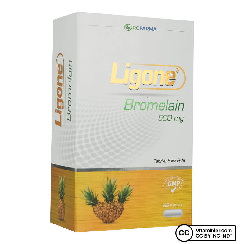 Ligone Bromelain 500 Mg 60 Kapsül | Vitaminler