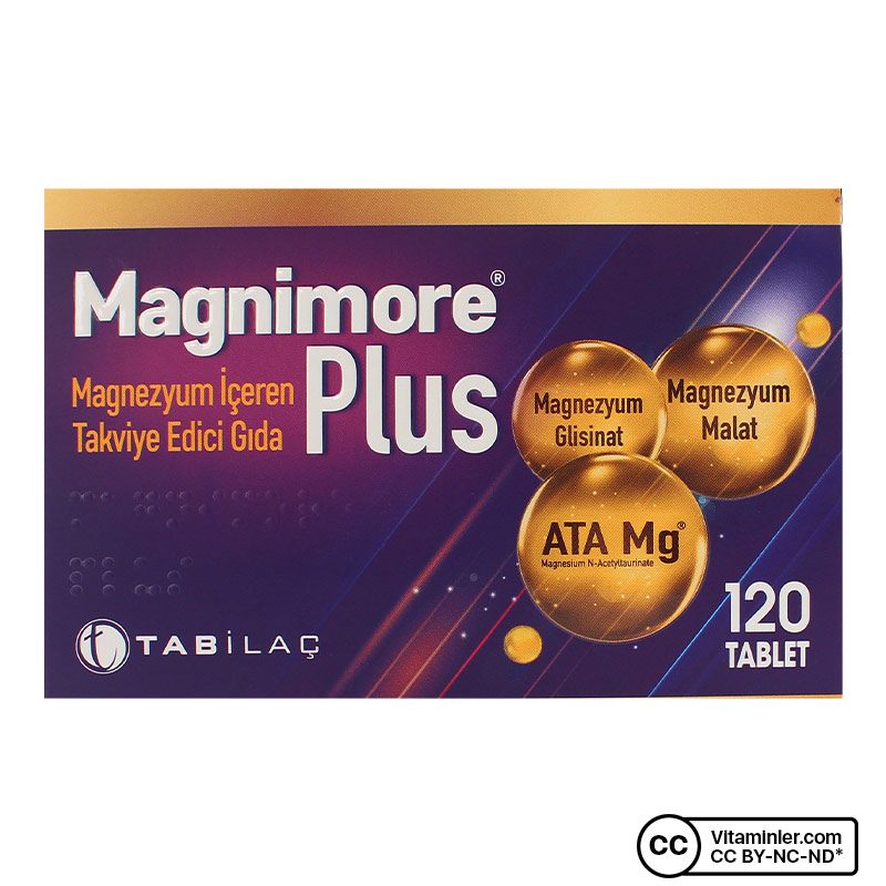 Magnimore Plus 120 Tablet - Magnezyum | Vitaminler
