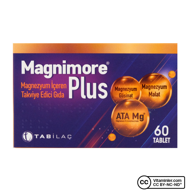 Magnimore Plus 60 Tablet - Magnezyum | Vitaminler
