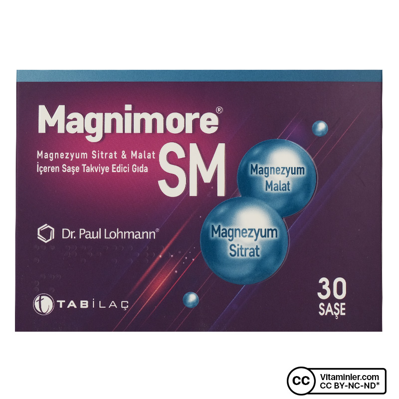 Magnimore SM 30 Saşe - Magnezyum | Vitaminler