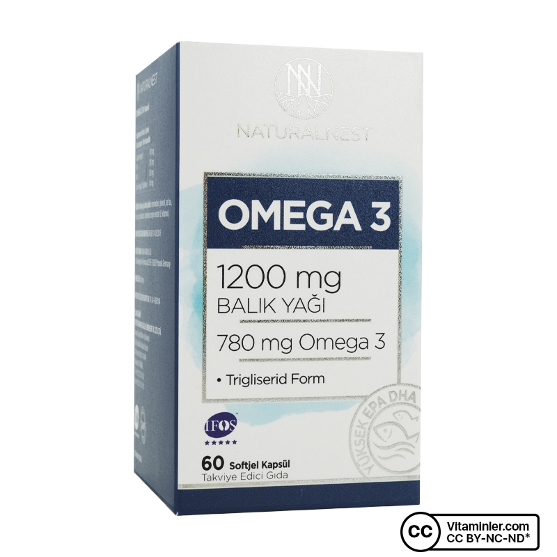 NaturalNest Omega 3 1200 Mg Balık Yağı 60 Kapsül | Vitaminler
