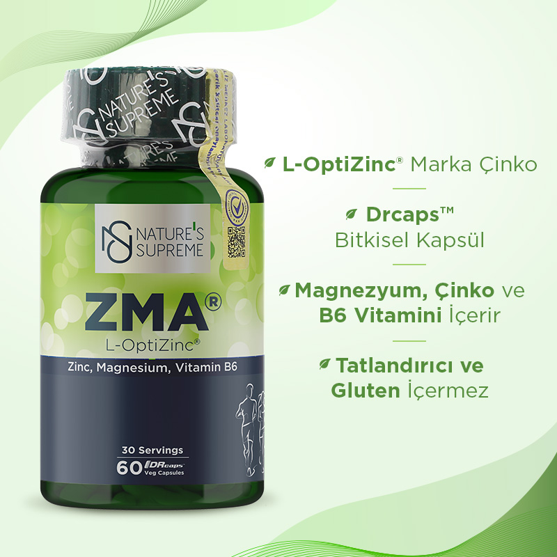 Nature's Supreme ZMA 60 Kapsül | Vitaminler