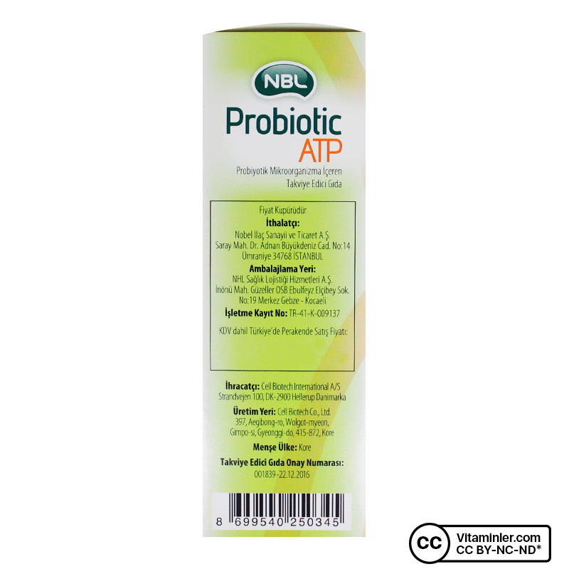 NBL Probiotic ATP 20 Saşe - Probiyotik | Vitaminler