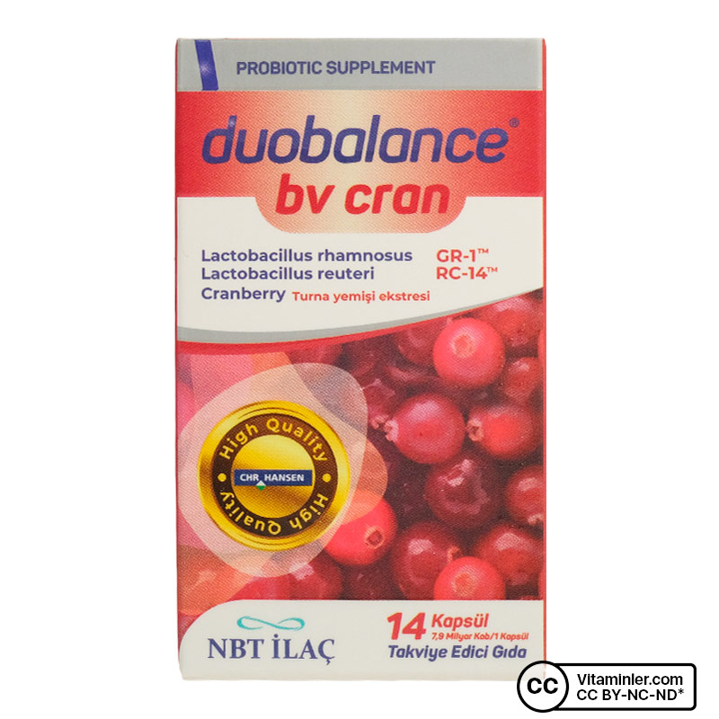 Nbt Duobalance Bv Cran 14 Kapsül | Vitaminler