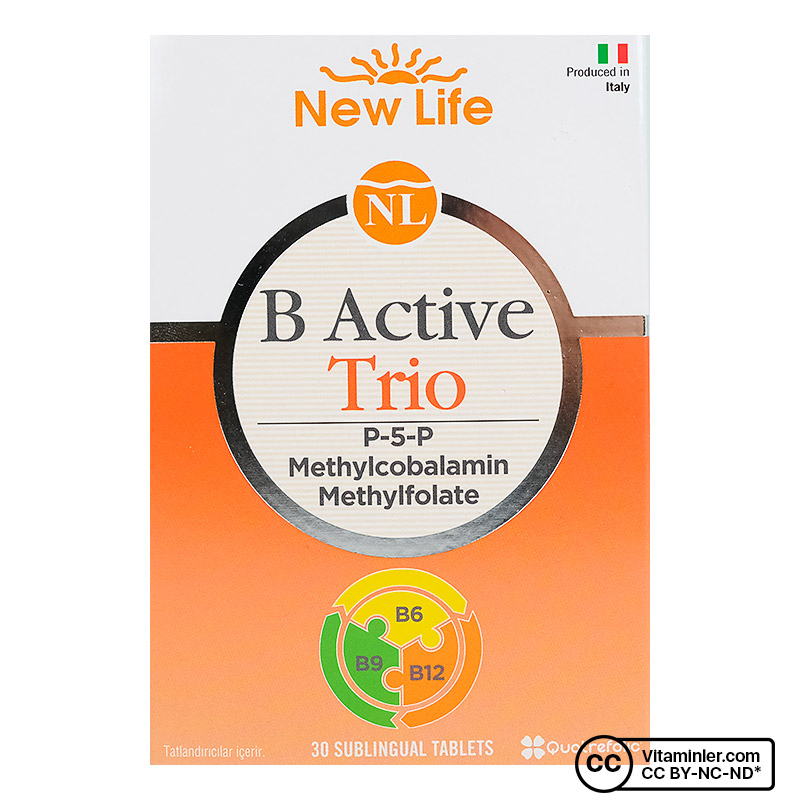 New Life B Active Trio 30 Tablet - B Vitaminleri