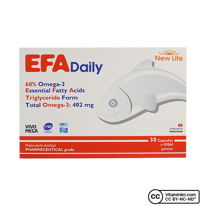 New Life Efa Daily 30 Kapsül - Omega 3 | Vitaminler