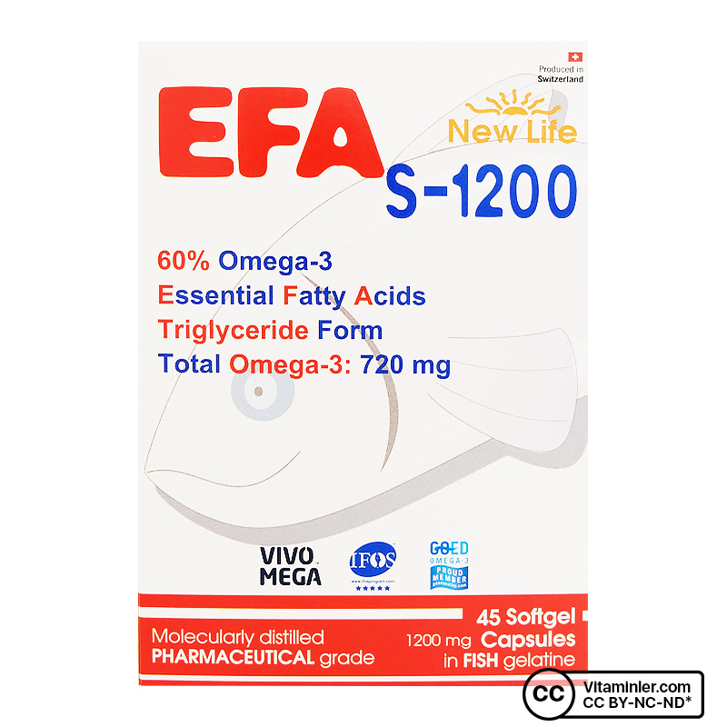 New Life Efa S-1200 45 Kapsül - Omega 3 | Vitaminler