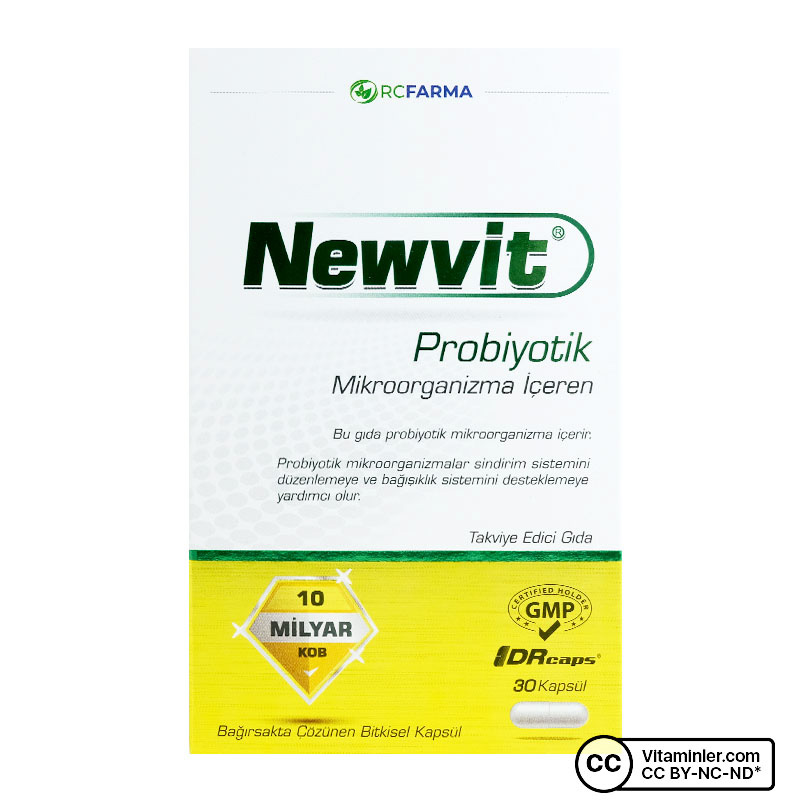 Newvit Probiyotik 30 Kapsül - Probiyotik | Vitaminler