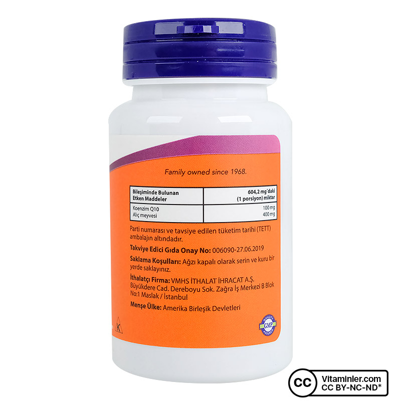 Now CoQ10 100 Mg 30 Kapsül | Vitaminler
