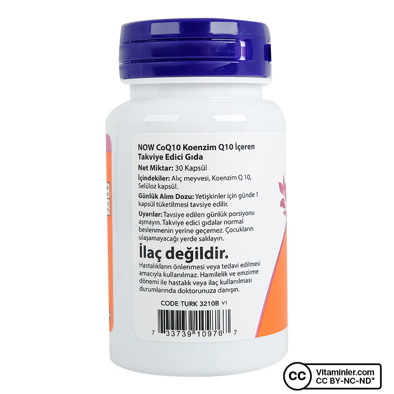 Now CoQ10 100 Mg 30 Kapsül | Vitaminler
