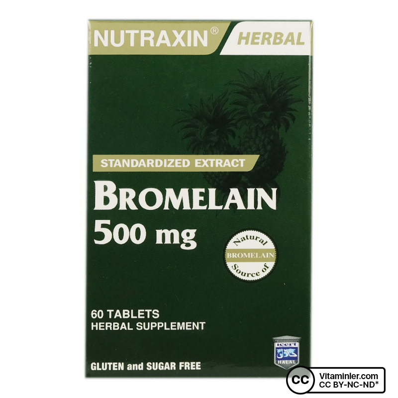 Nutraxin Bromelain 60 Tablet | Vitaminler