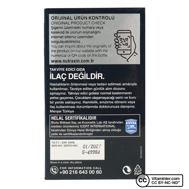 Nutraxin Magnesium Complex 60 Tablet | Vitaminler