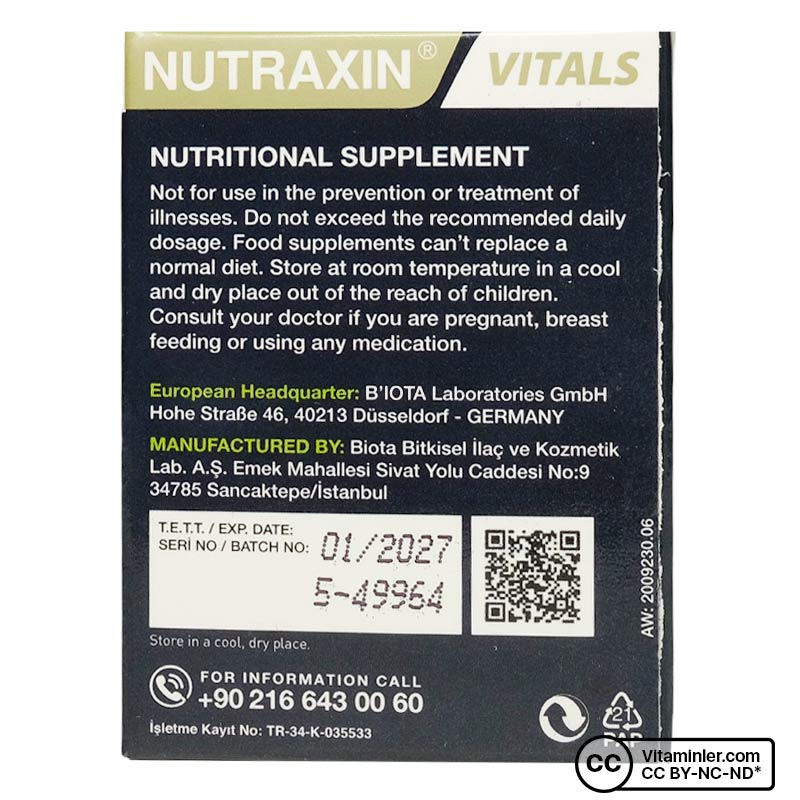 Nutraxin Zinc Sulphate 100 Tablet - Çinko | Vitaminler