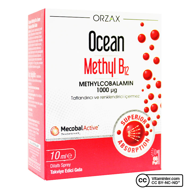 Ocean Methyl B12 1000 Mcg 10 Ml Sprey - B Vitaminleri