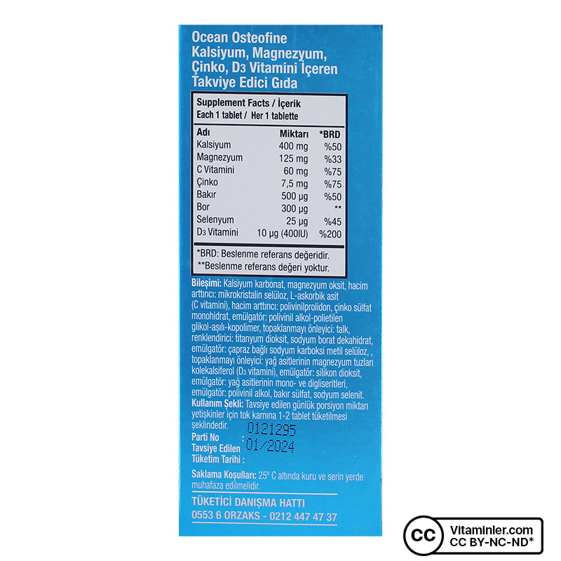 Ocean OsteoFine 60 Tablet | Vitaminler