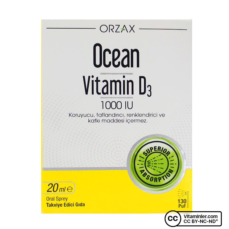 Ocean Vitamin D3 1000 IU 20 Ml - D Vitaminleri