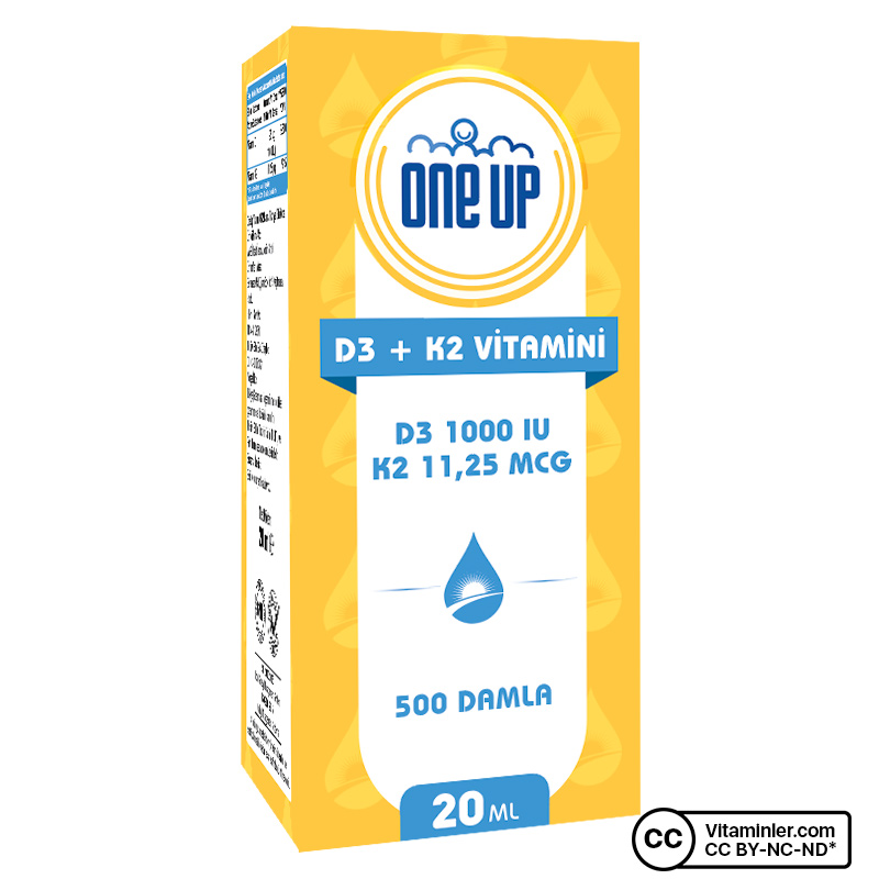 One Up D3 + K2 Vitamini 20 Ml Damla - D Vitaminleri