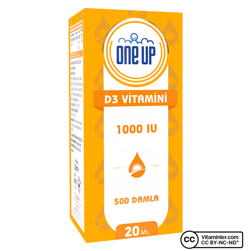 One Up D3 Vitamini 1000 IU 20 Ml Damla - D Vitaminleri