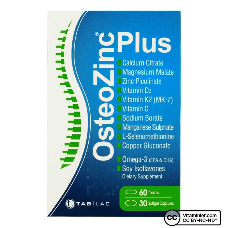 OsteoZinc Plus 30 Kapsül ve 60 Tablet | Vitaminler