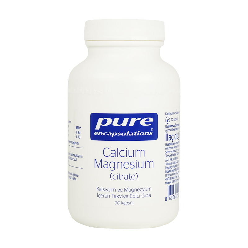 Pure Encapsulations Calcium Magnesium (Citrate) 90 Kapsül | Vitaminler