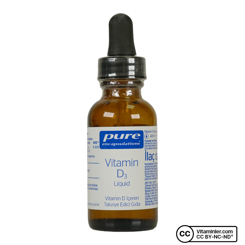 Pure Encapsulations Vitamin D3 Liquid 22.5 Ml - D Vitaminleri