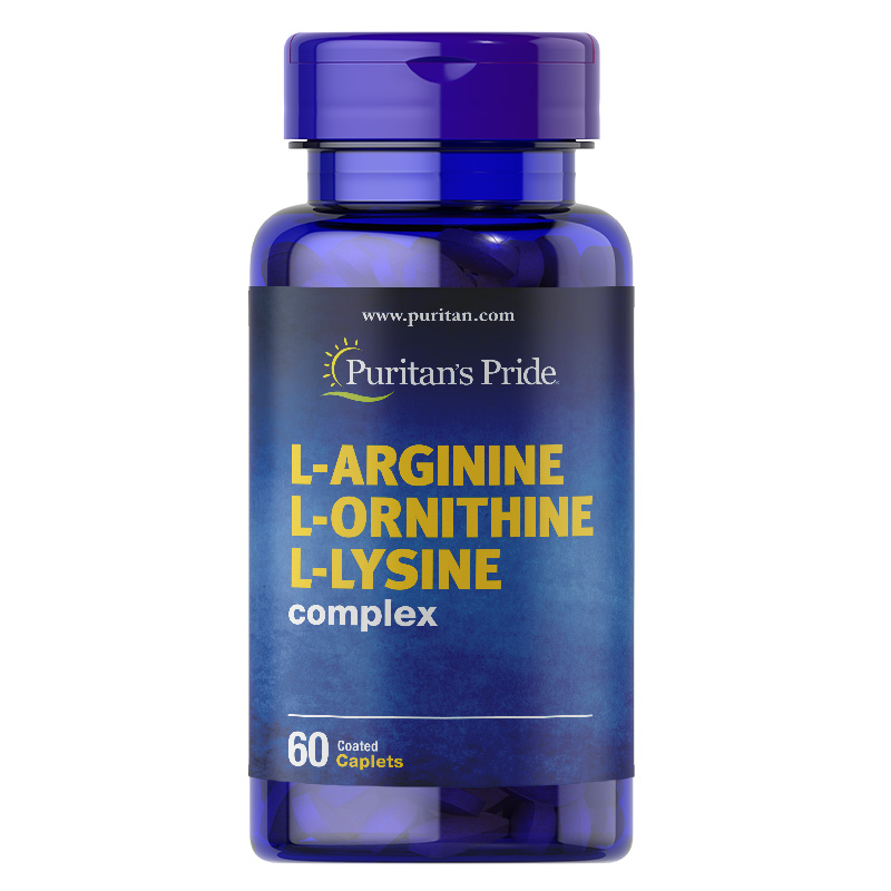 Puritan's Pride L-Arginine L-Ornithine L-Lysine Complex 60 Tablet ...