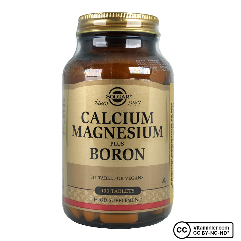 Solgar Calcium Magnesium Plus Boron 100 Tablet | Vitaminler