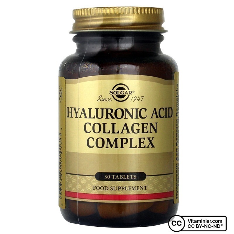 Solgar Hyaluronic Acid Collagen Complex 30 Tablet | Vitaminler