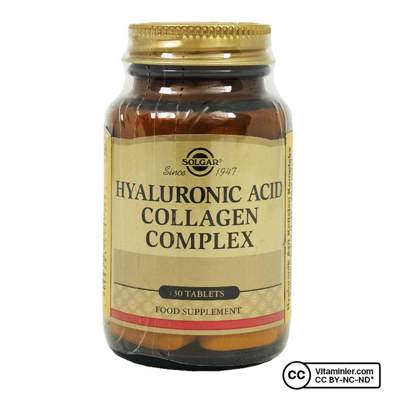 Solgar Hyaluronic Acid Collagen Complex 30 Tablet | Vitaminler