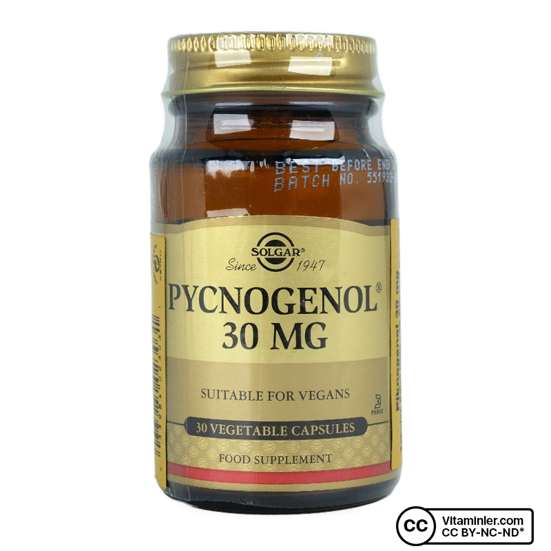 Solgar Pycnogenol 30 Mg 30 Kapsül | Vitaminler