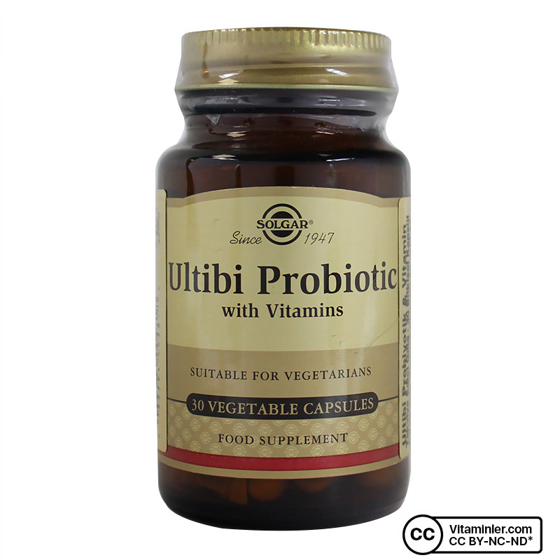 Solgar Ultibi Probiotic with Vitamins 30 Kapsül | Vitaminler