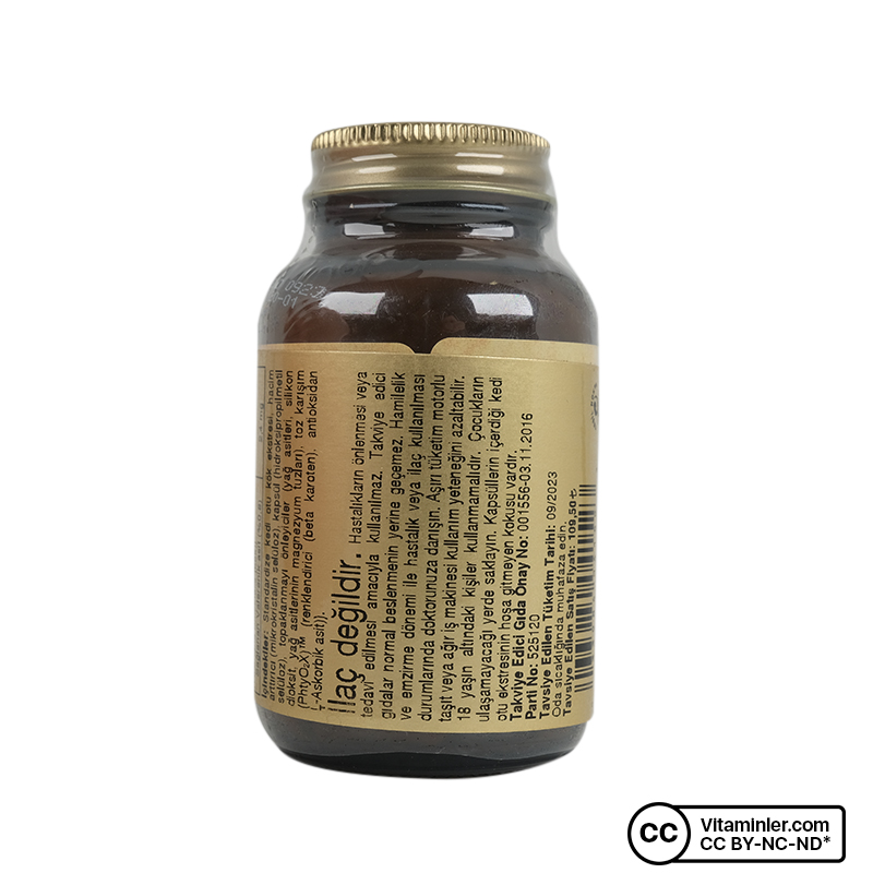 Solgar Valerian Root Extract 60 Kapsul | Vitaminler