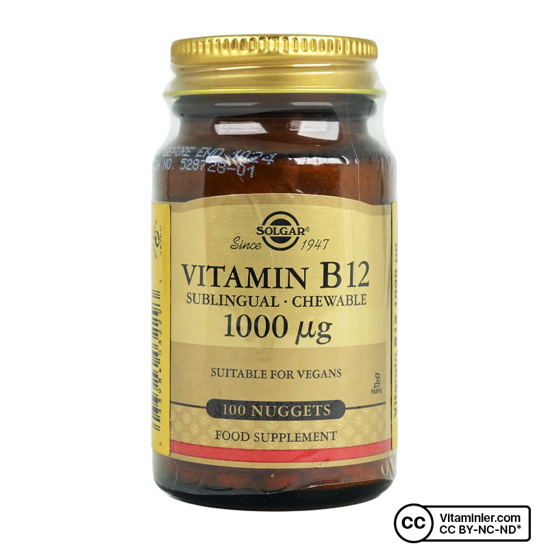 Solgar Vitamin B12 1000 Mcg 100 Tablet - B Vitaminleri