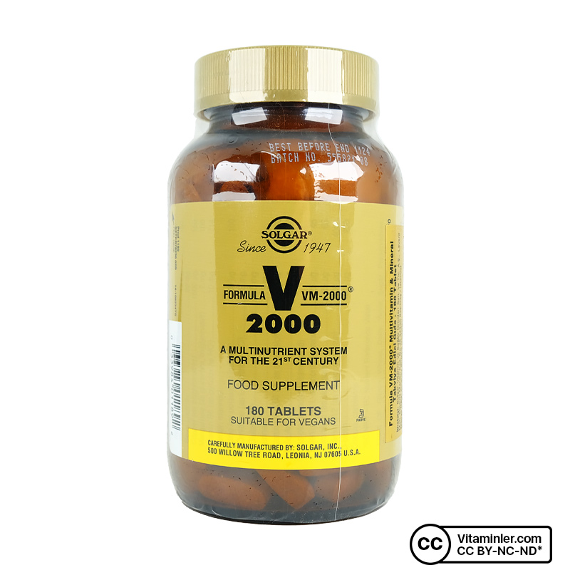 Solgar VM 2000 180 Tablet | Vitaminler