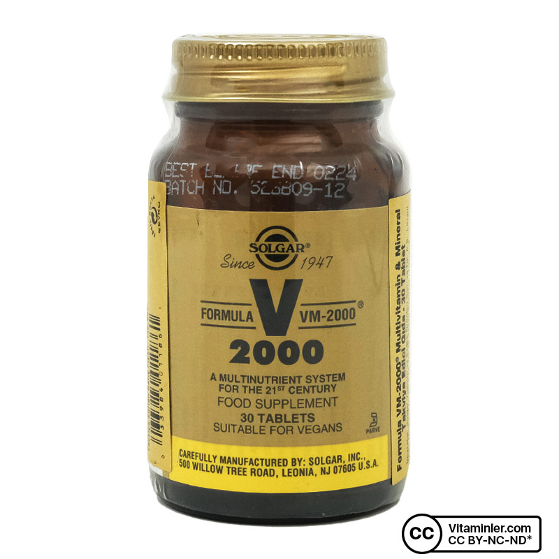 Solgar VM 2000 30 Tablet - Multivitaminler | Vitaminler