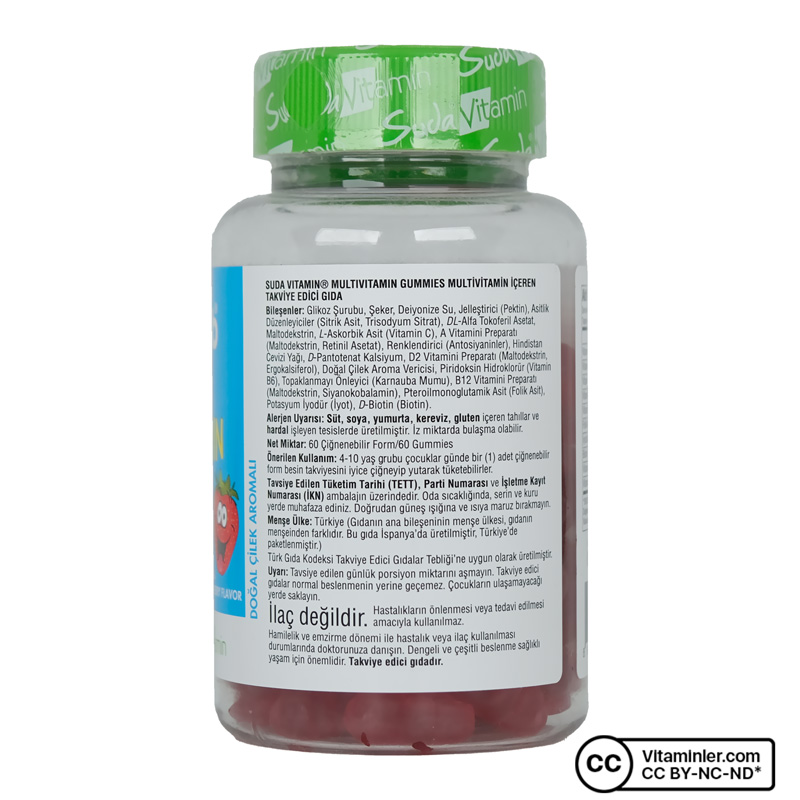Suda Gummy Lab Multi-Vitamin For Kids 60 Çiğnenebilir Form | Vitaminler