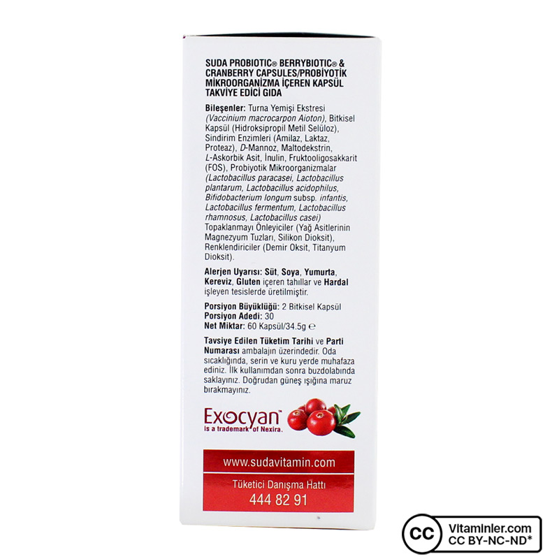 Suda Probiotic Berry Biotic 60 Kapsül | Vitaminler