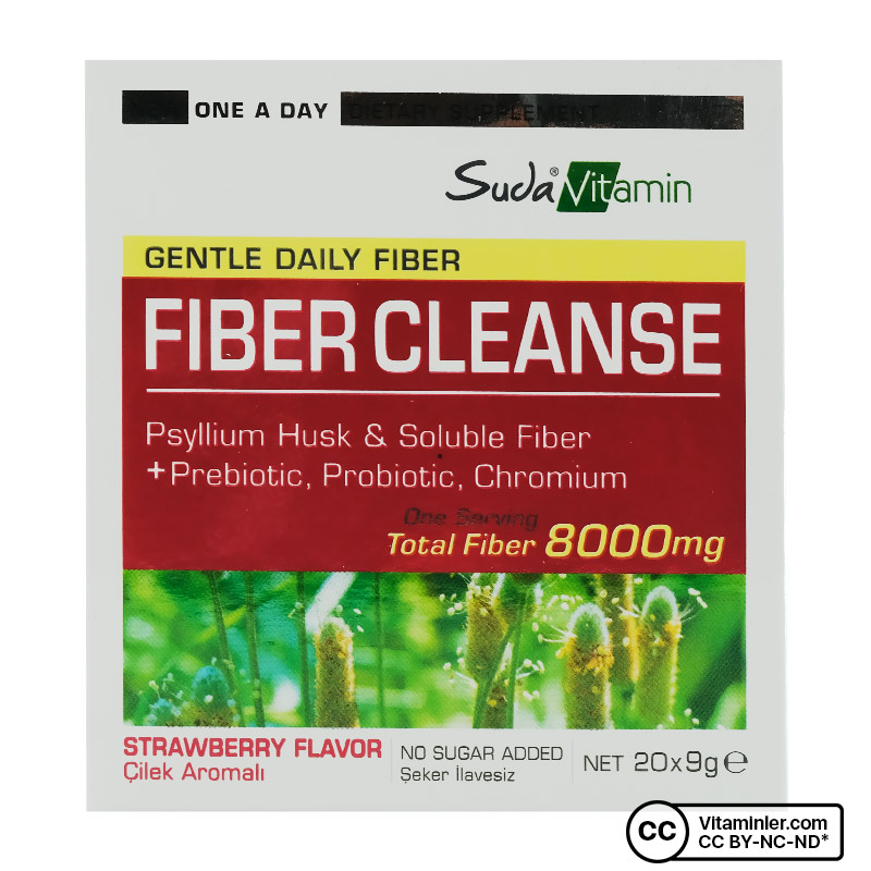 Suda Vitamin Fiber Cleanse 20 Saşe | Vitaminler
