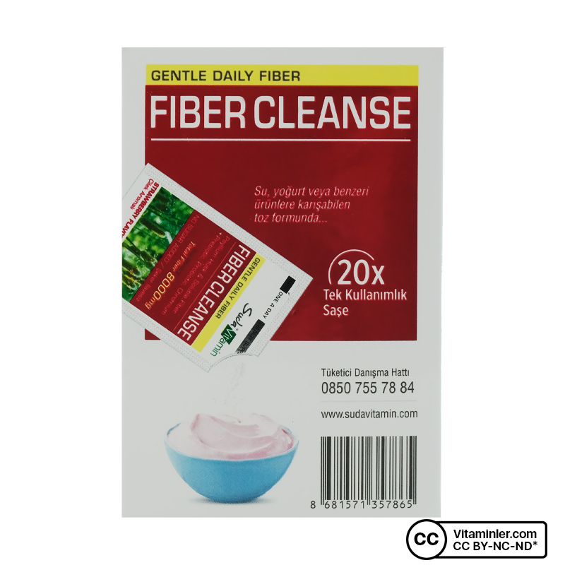 Suda Vitamin Fiber Cleanse 20 Saşe | Vitaminler