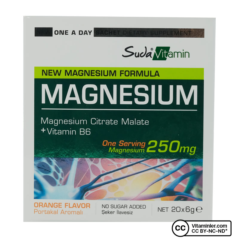 Suda Vitamin Magnesium 20 Saşe - Magnezyum | Vitaminler