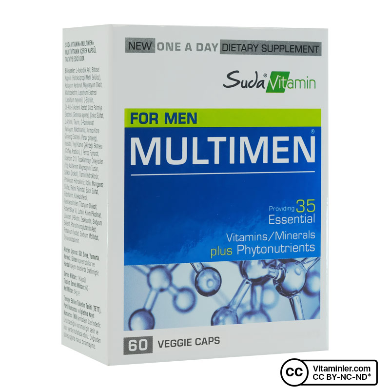Suda Vitamin Multimen Multivitamin 60 Kapsül | Vitaminler