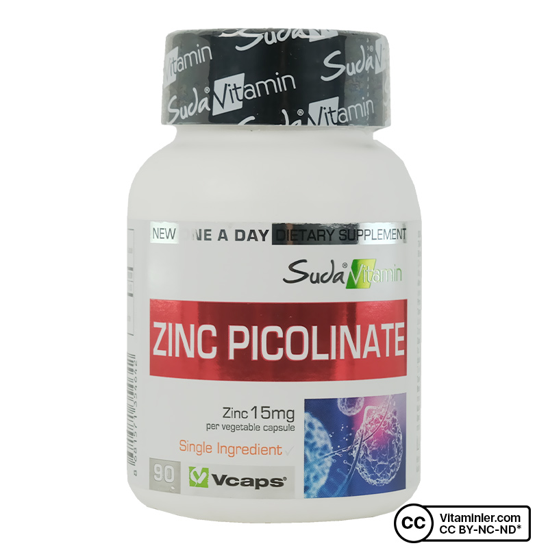 Suda Vitamin Zinc Picolinate 90 Kapsül | Vitaminler